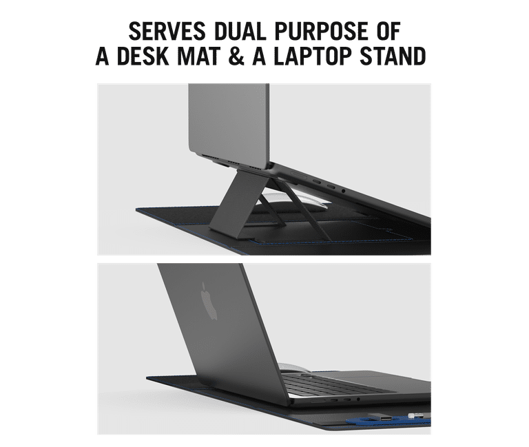 DailyObjects Morph Foldable Desk mat with Laptop Stand | Vegan Leather ...